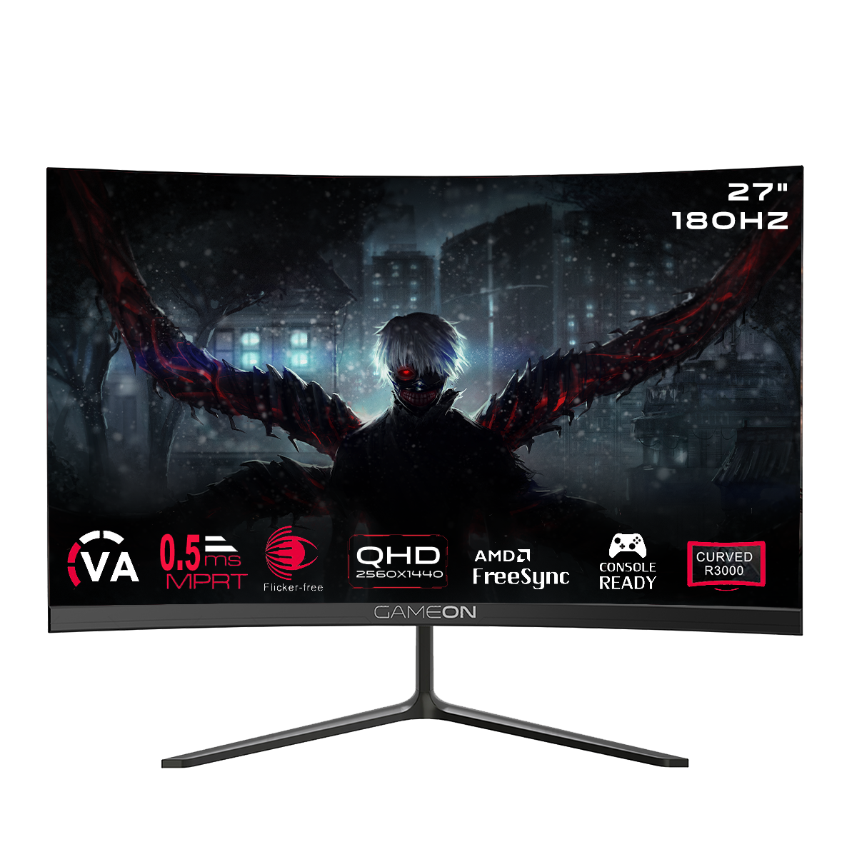 GAMEON GOC27Q180VA Pro Series 27" QHD, 180Hz, MPRT 0.5ms, HDMI 2.1, VA ...