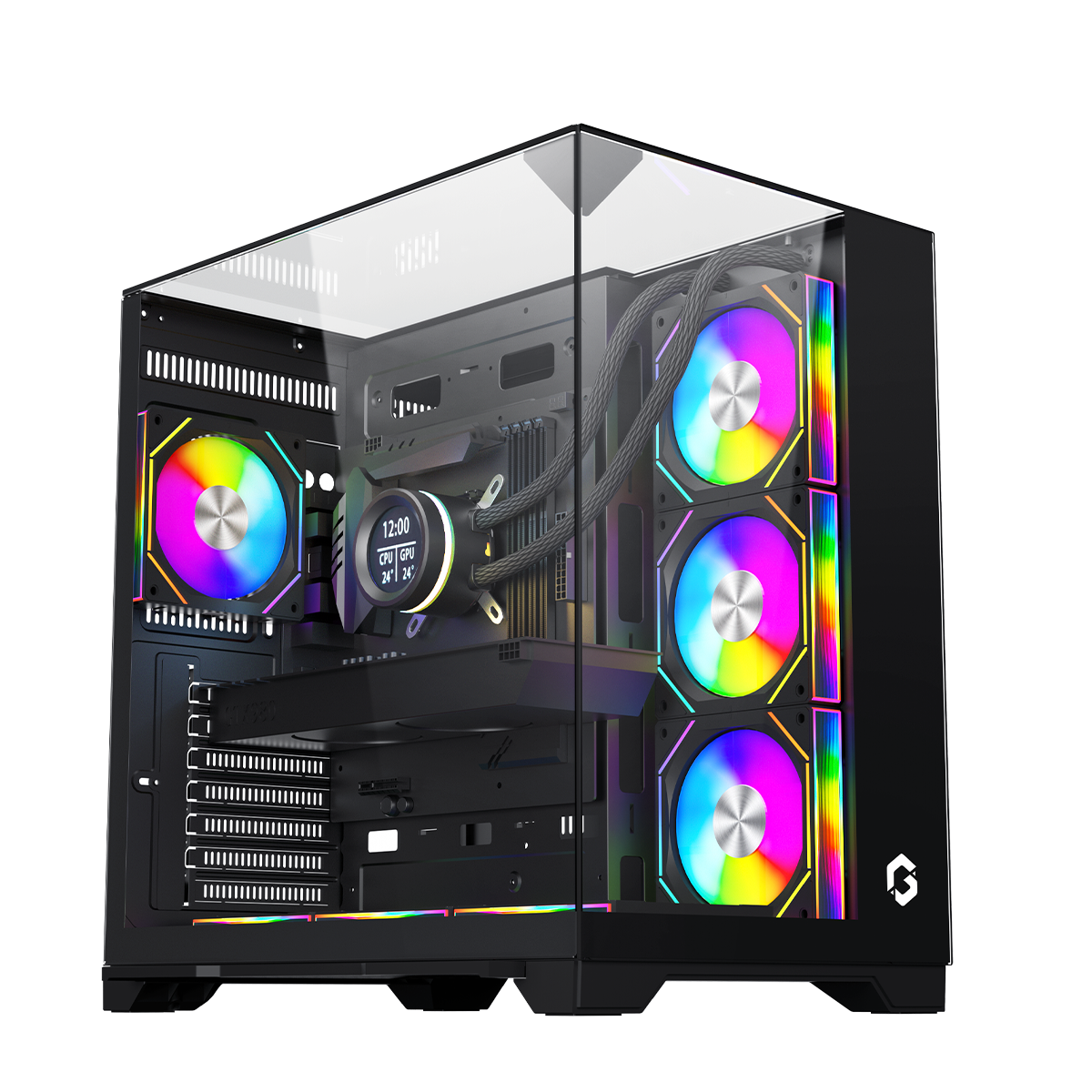 GAMEON Valkyrie I Series Mid Tower Gaming Case - Black – gameon.store