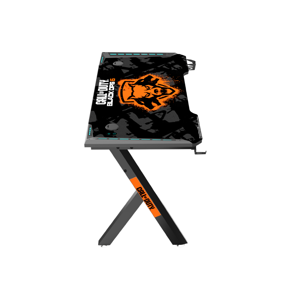 Call Of Duty HAWSKBILL (COD) BLKOPS6- RGB Flowing Light Gaming Desk Wi ...