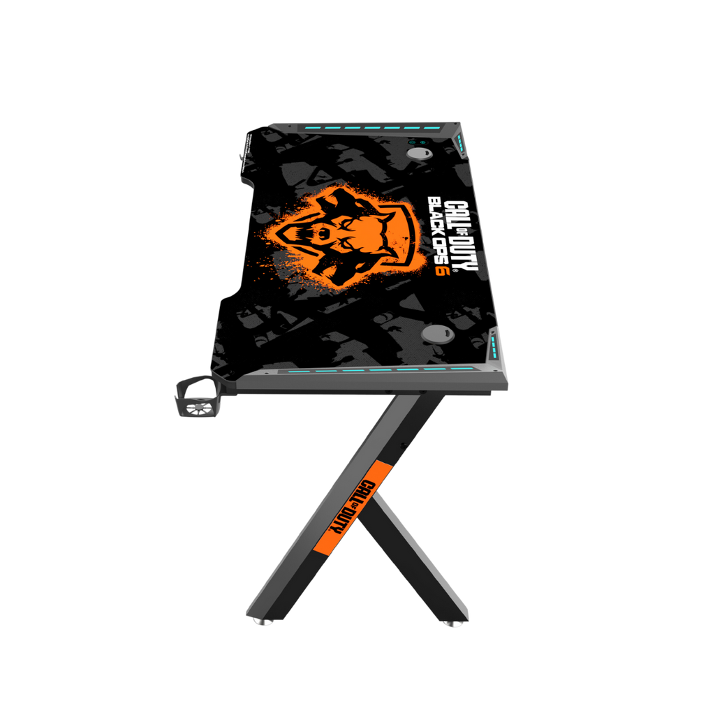 Call Of Duty HAWSKBILL (COD) BLKOPS6- RGB Flowing Light Gaming Desk Wi ...