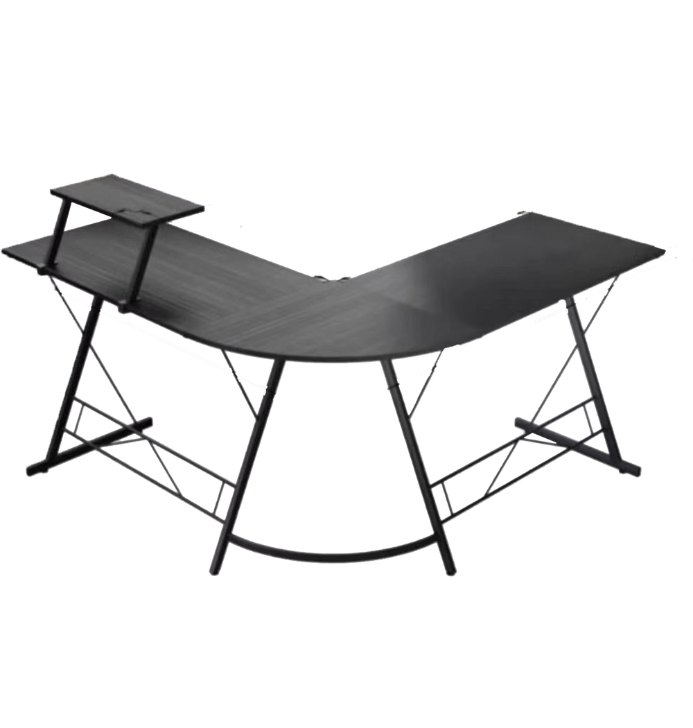 GAMEON L-Shaped Slayer I Series Gaming Desk (Size: 129*129*74cm & Tabl ...