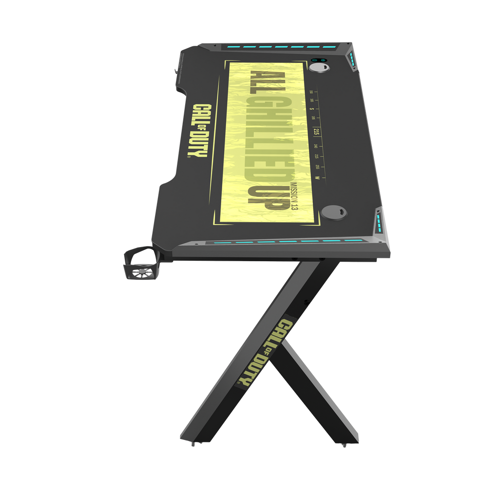 Call Of Duty (COD) Hawksbill Series RGB Flowing Light Gaming Desk With ...