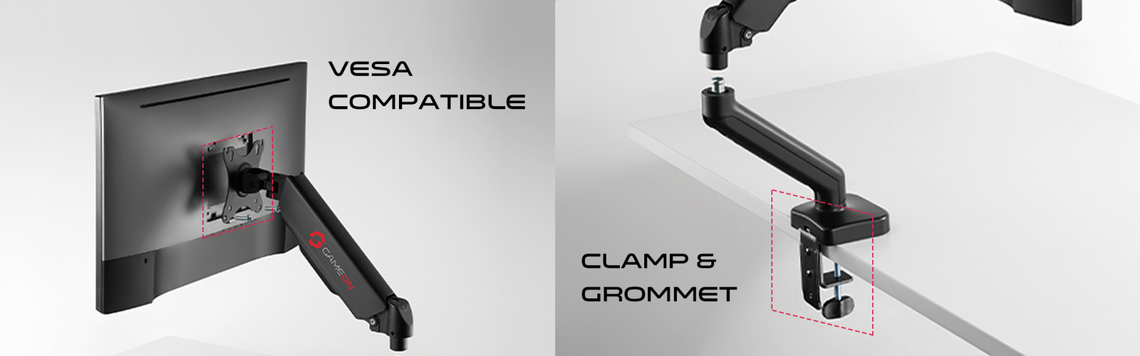 GAMEON Triple Monitor Arm Stand GO-5367