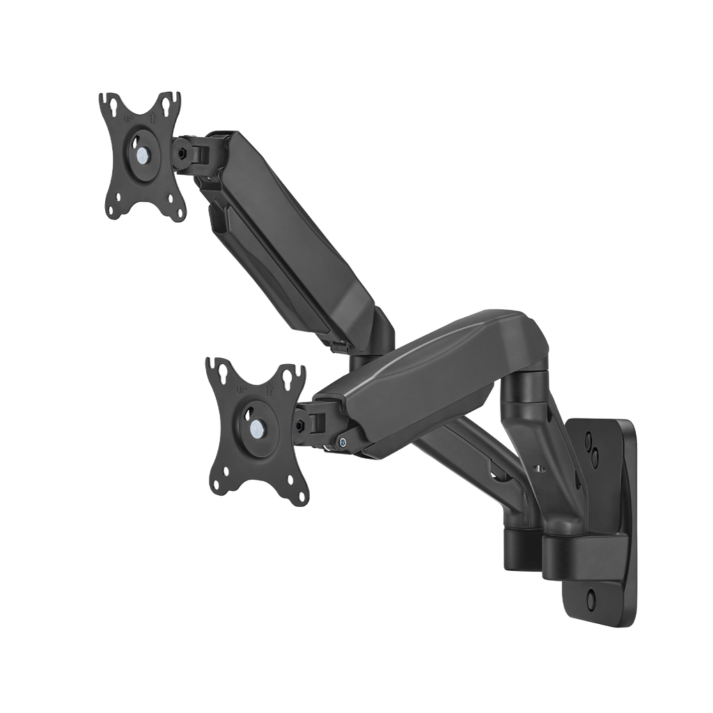 GAMEON GO-5008 Economy Spring-Assisted Wall Mounted Dual Monitor Arm F ...