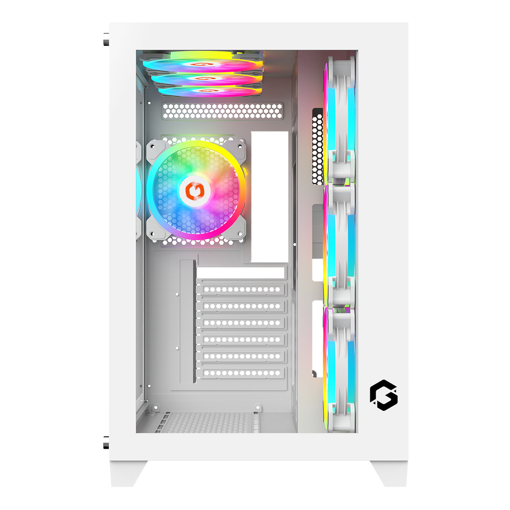 GAMEON Emperor Artic Series Mid Tower Gaming Case - White – gameon.store