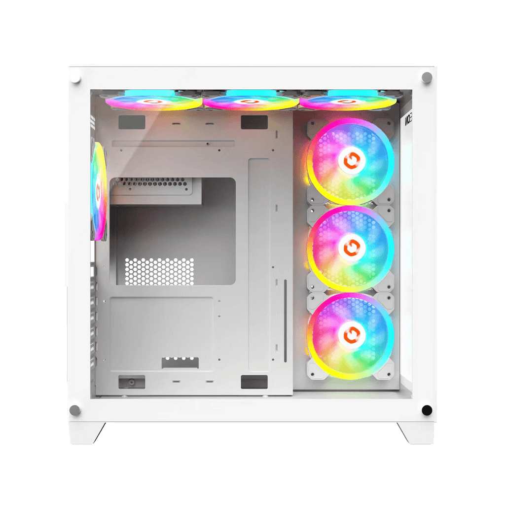 GAMEON Emperor Artic Series Mid Tower Gaming Case - White – gameon.store