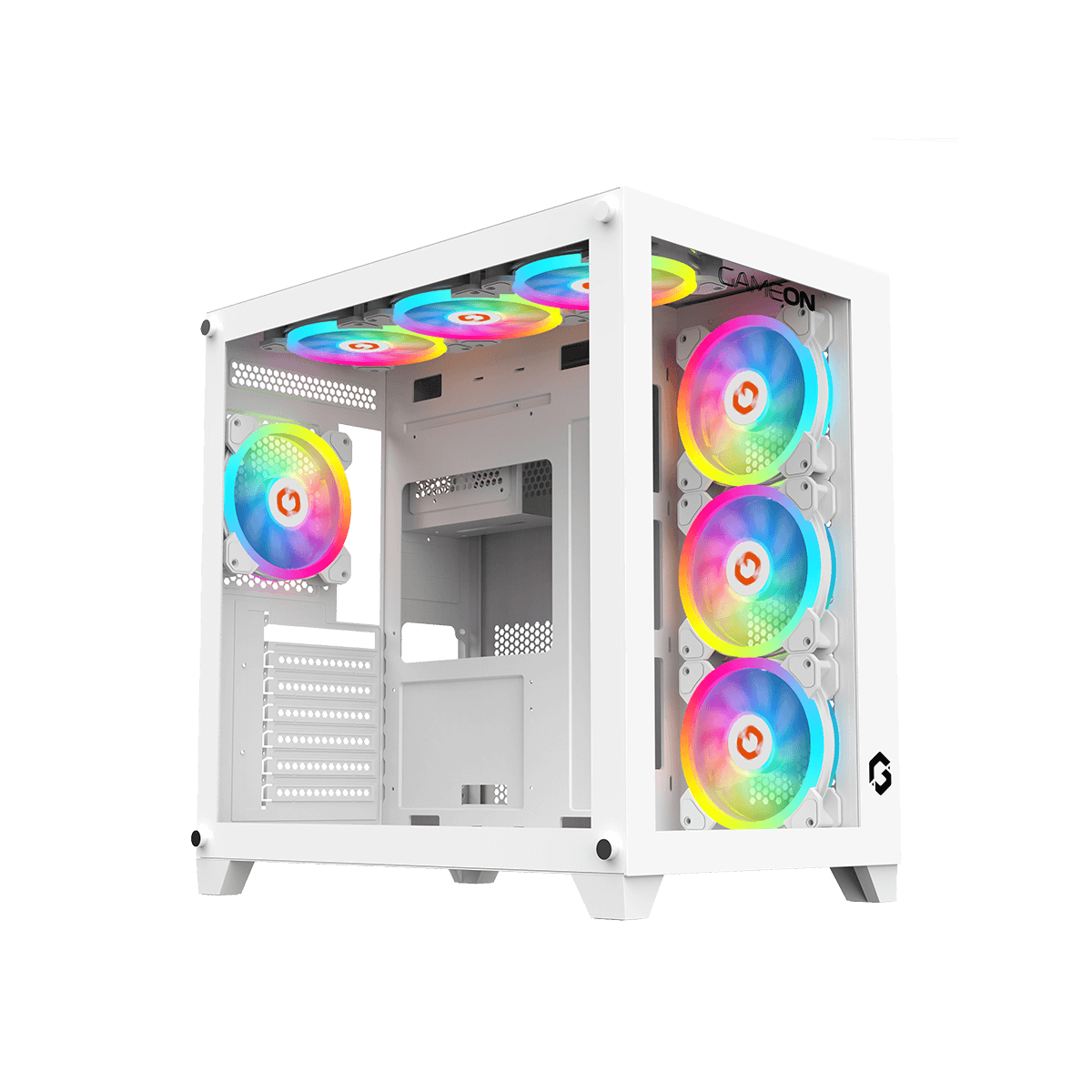 GAMEON Emperor Artic Series Mid Tower Gaming Case - White – gameon.store