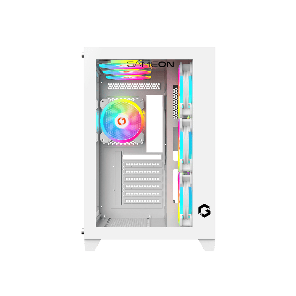 GAMEON Emperor Artic Series Mid Tower Gaming Case - White – gameon.store