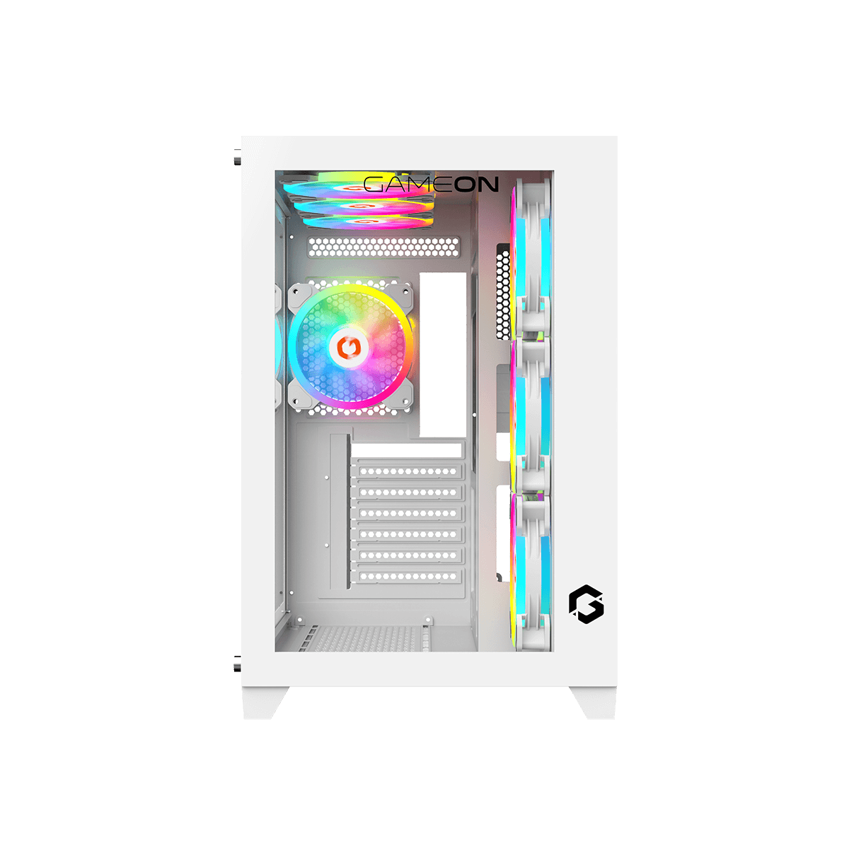 GAMEON Emperor Artic Series Mid Tower Gaming Case - White – gameon.store