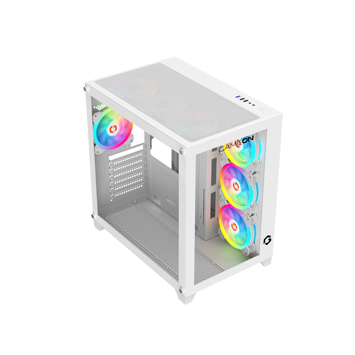 GAMEON Emperor Artic Series Mid Tower Gaming Case - White – gameon.store