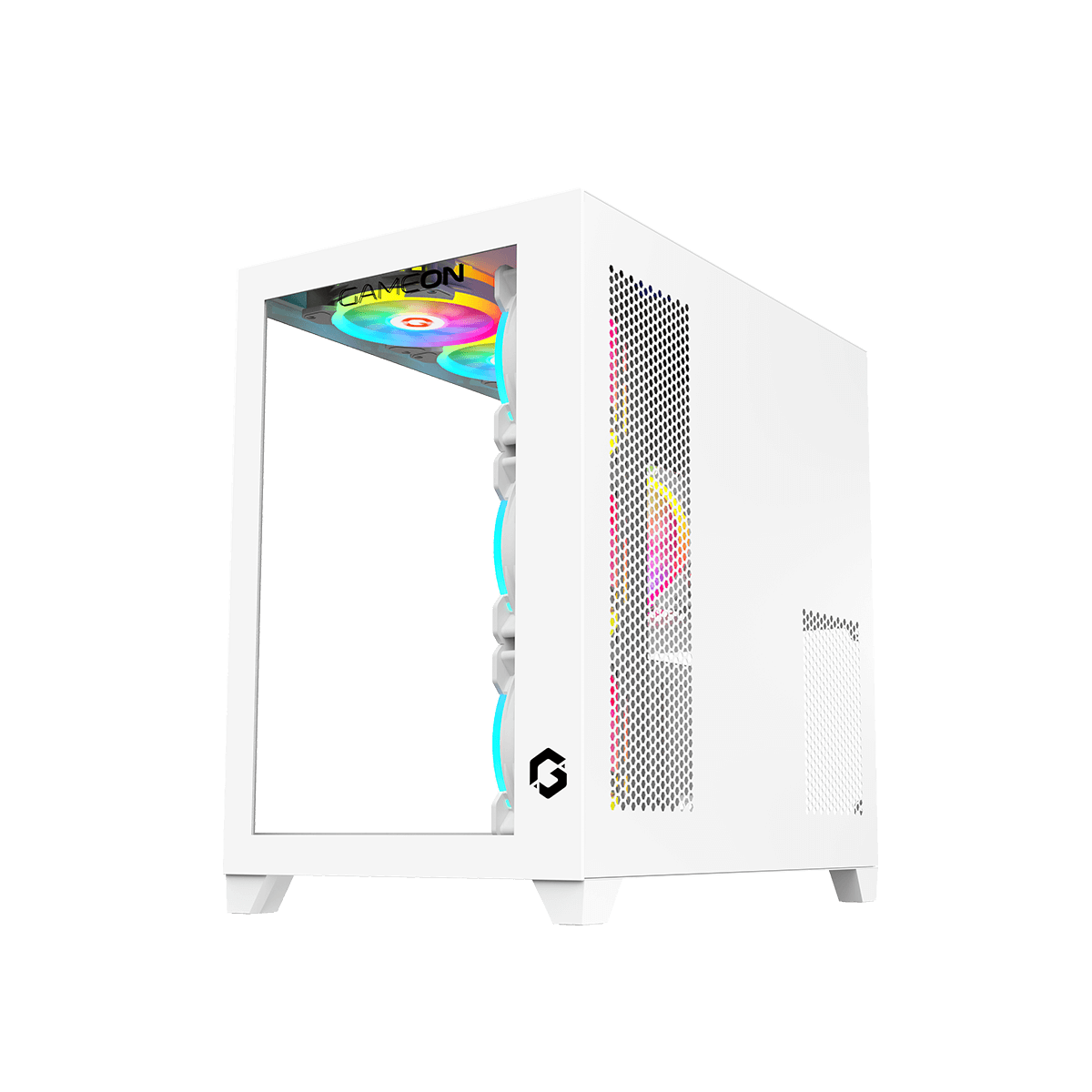 GAMEON Emperor Artic Series Mid Tower Gaming Case - White – gameon.store