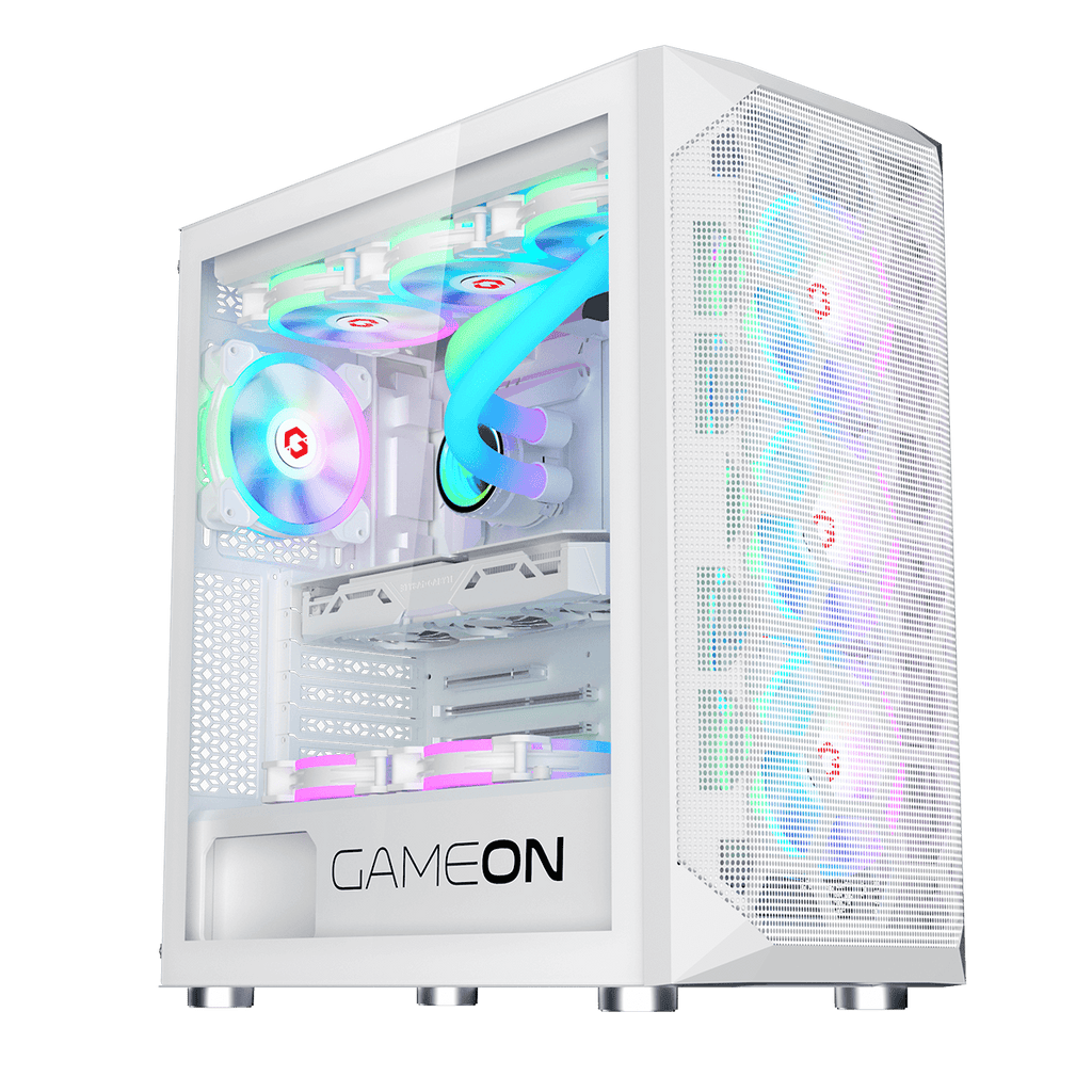 GAMEON Emperor Arctic I Series Mid Tower Gaming Case - White – gameon.store