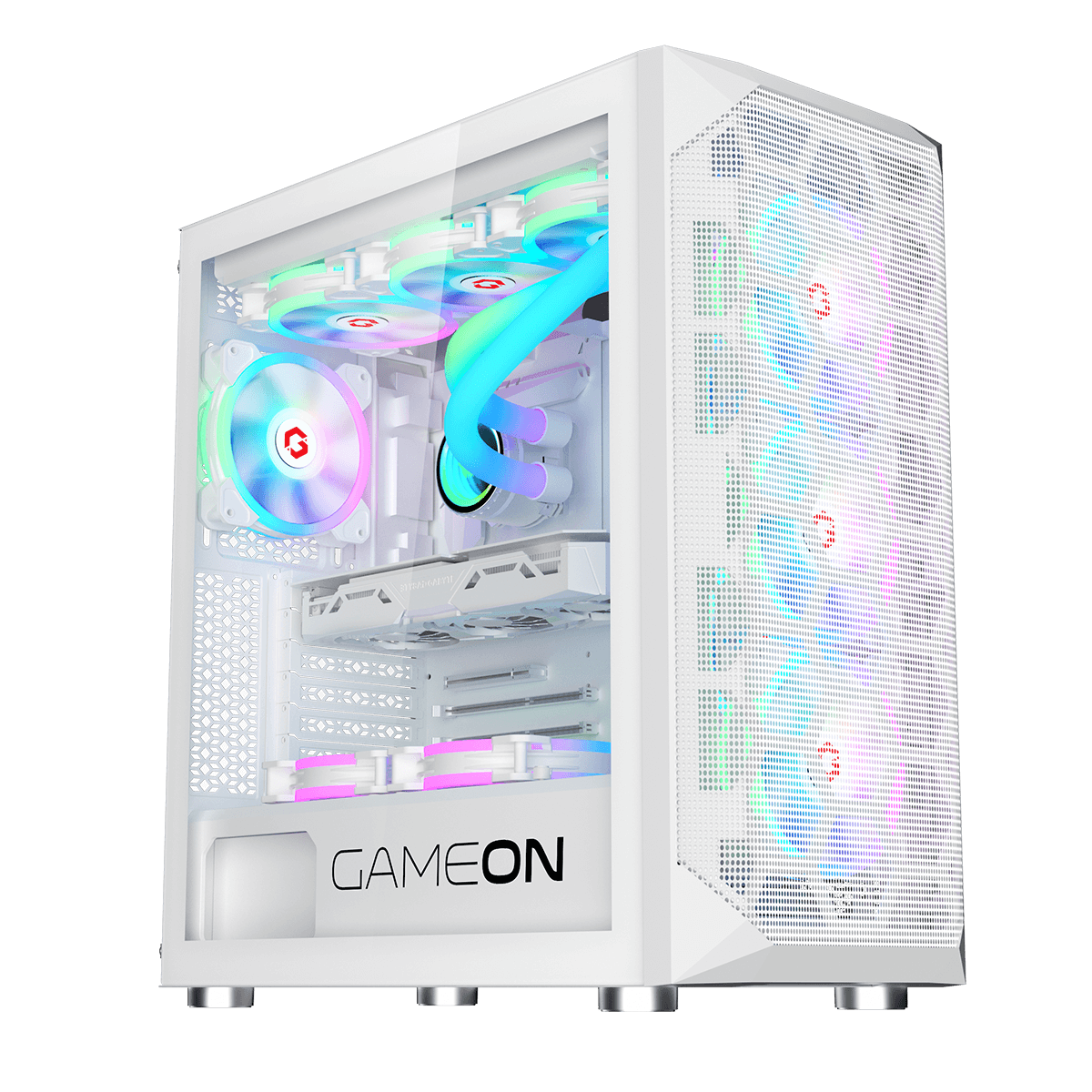 GAMEON Emperor Arctic I Series Mid Tower Gaming Case - White – gameon.store