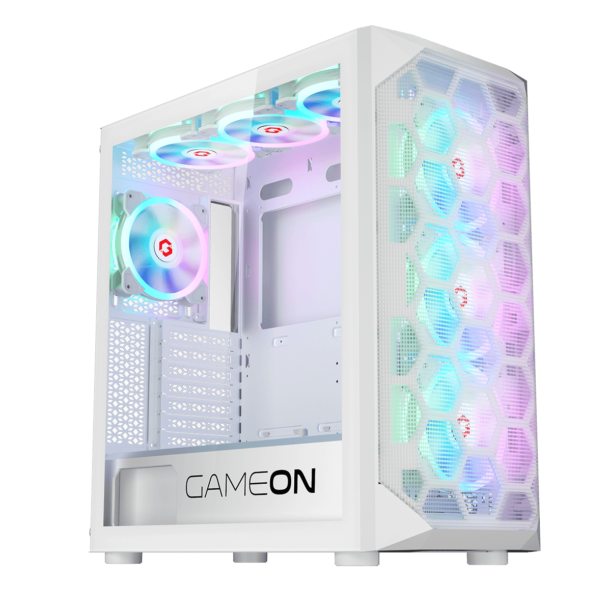 GAMEON Emperor Arctic I Series Mid Tower Gaming Case - White – gameon.store