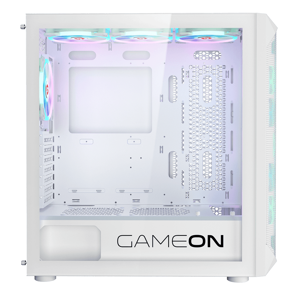 GAMEON Emperor Arctic I Series Mid Tower Gaming Case - White – gameon.store