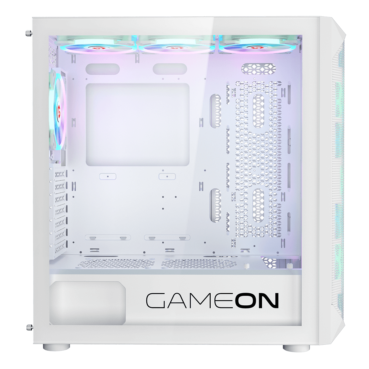GAMEON Emperor Arctic I Series Mid Tower Gaming Case - White – gameon.store