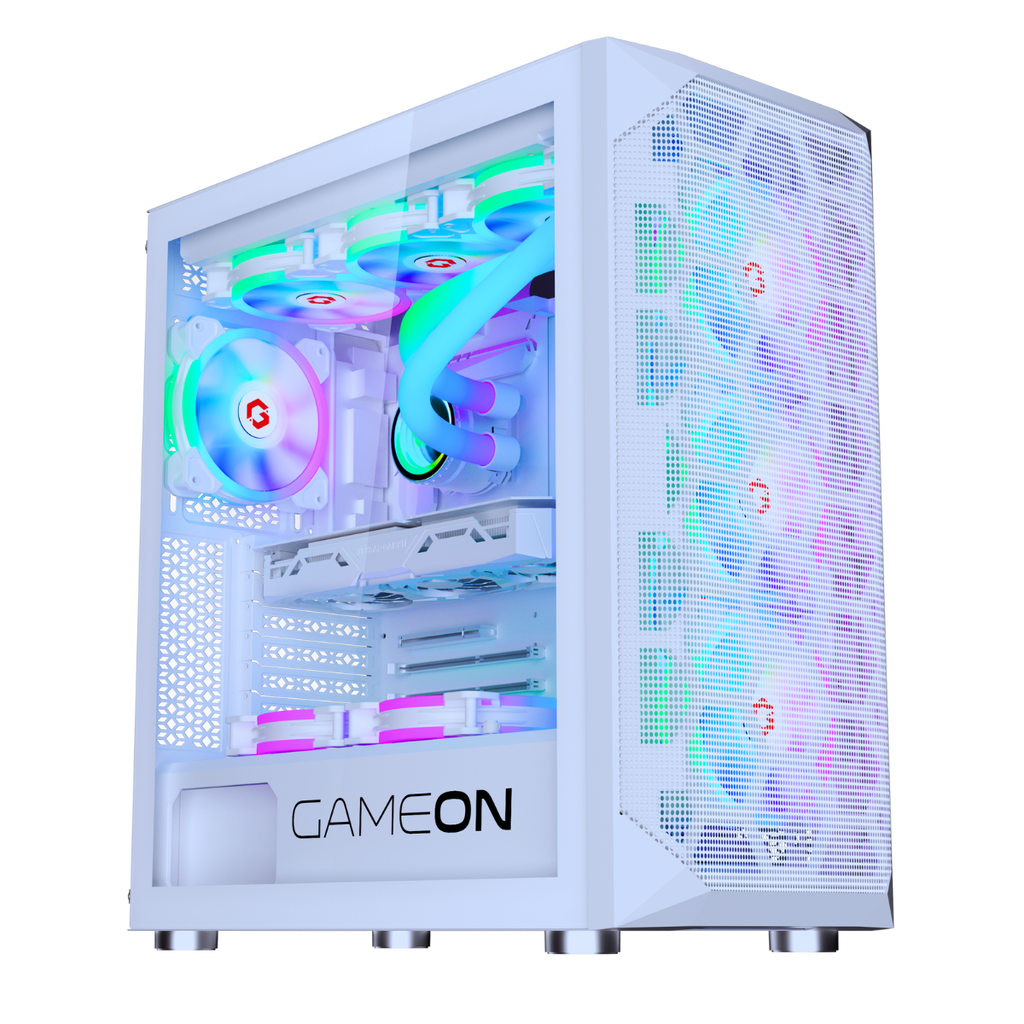 GAMEON Emperor Arctic I Series Mid Tower Gaming Case - White – gameon.store