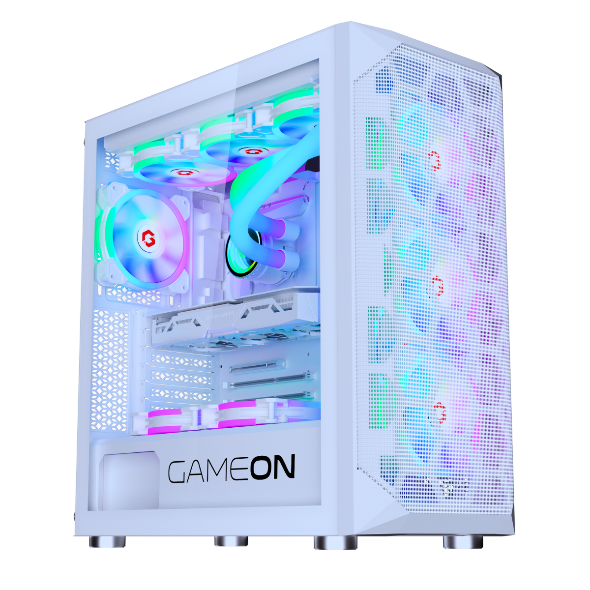 GAMEON Emperor Arctic I Series Mid Tower Gaming Case - White – gameon.store