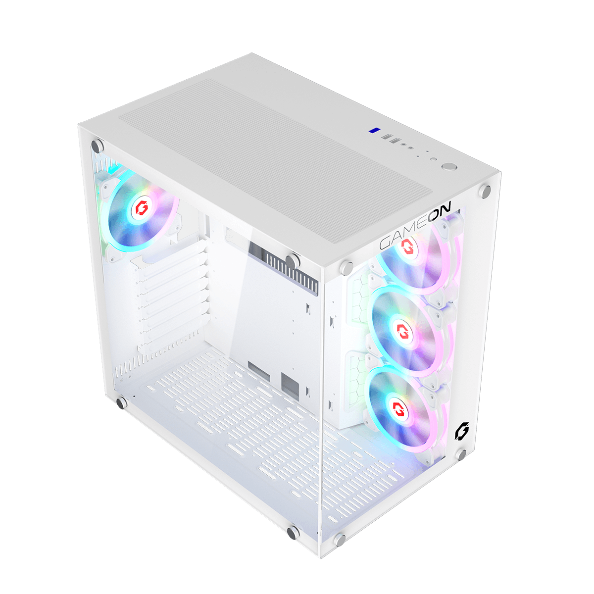 GAMEON Emperor Arctic II Series Mid Tower Gaming Case - White – gameon ...