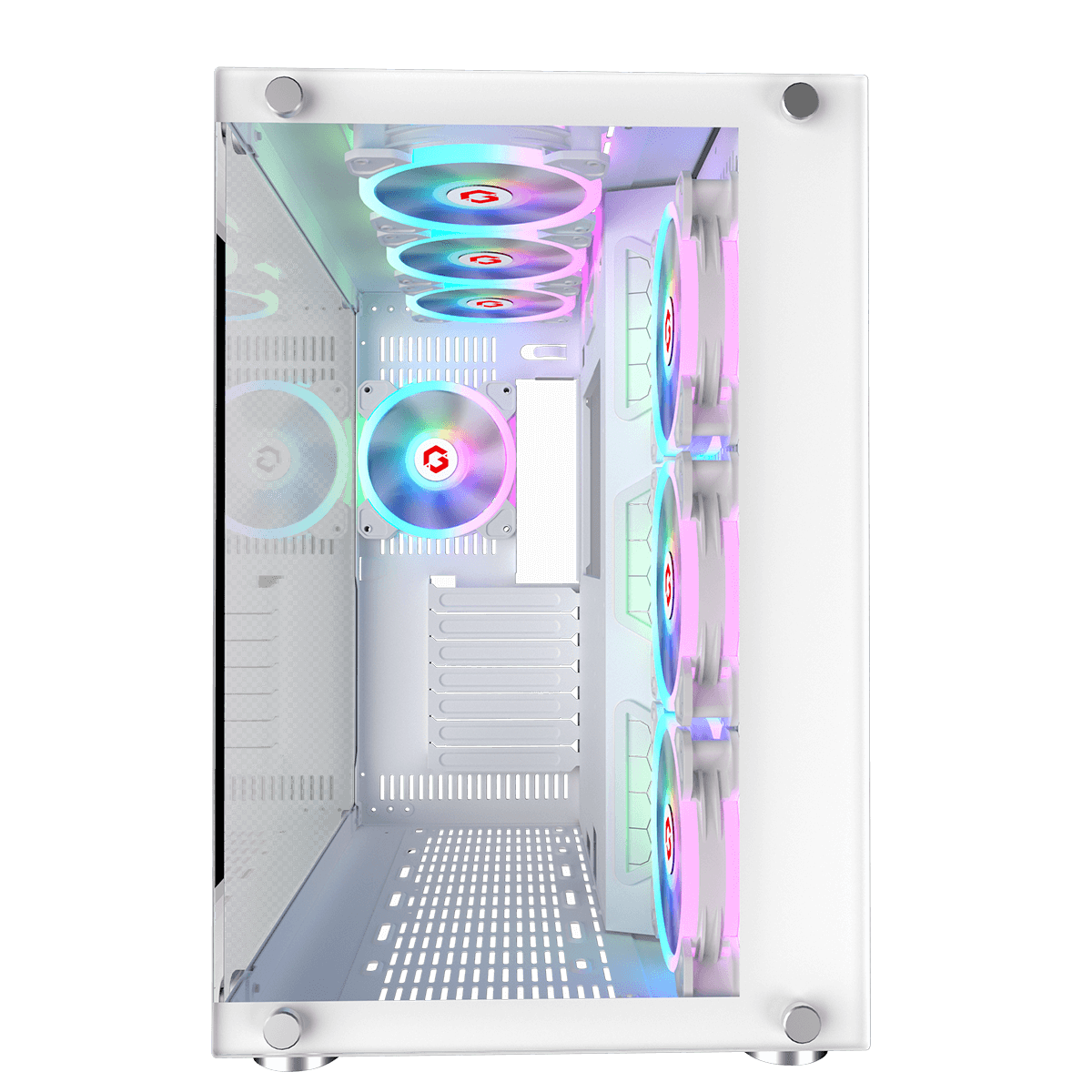 GAMEON Emperor Arctic II Series Mid Tower Gaming Case - White – gameon.store