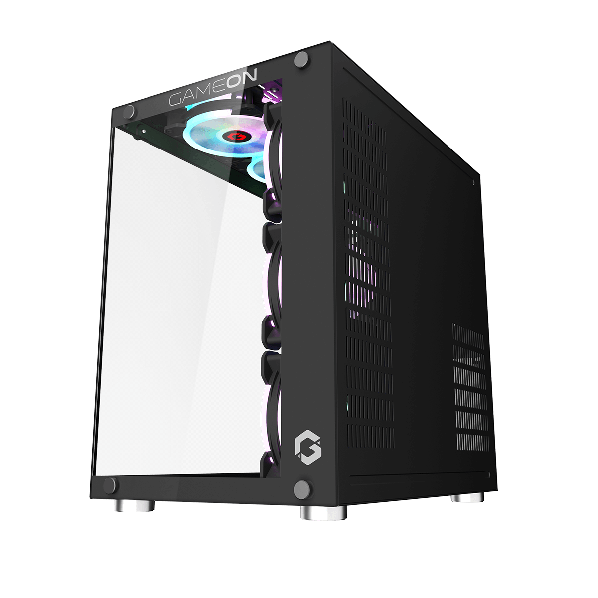 GAMEON Emperor Midnight II Series Mid Tower Gaming Case - Black ...