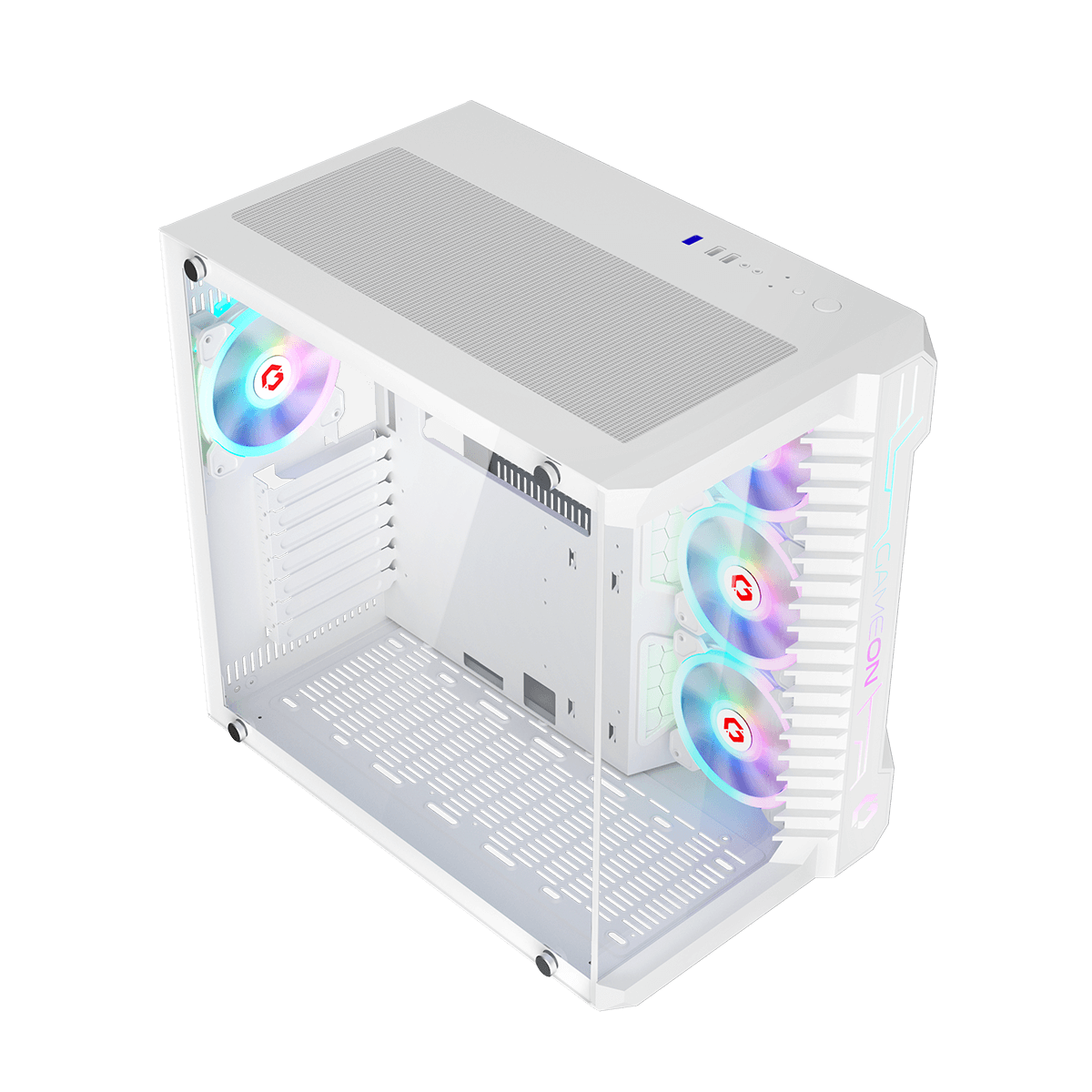 GAMEON Emperor Arctic III Series Mid Tower Gaming Case - White – gameon ...