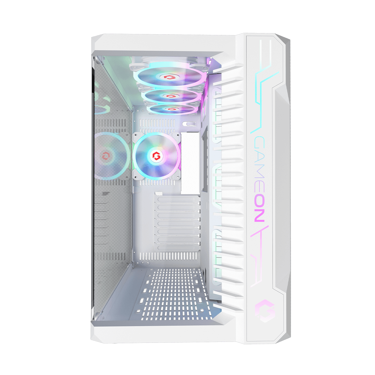 GAMEON Emperor Arctic III Series Mid Tower Gaming Case - White – gameon.store