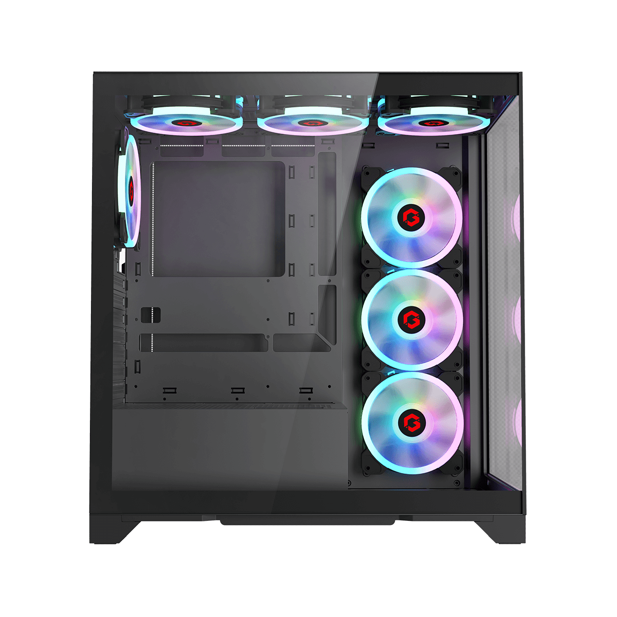 GAMEON Emperor Midnight IV Series Mid Tower Gaming Case - Black ...