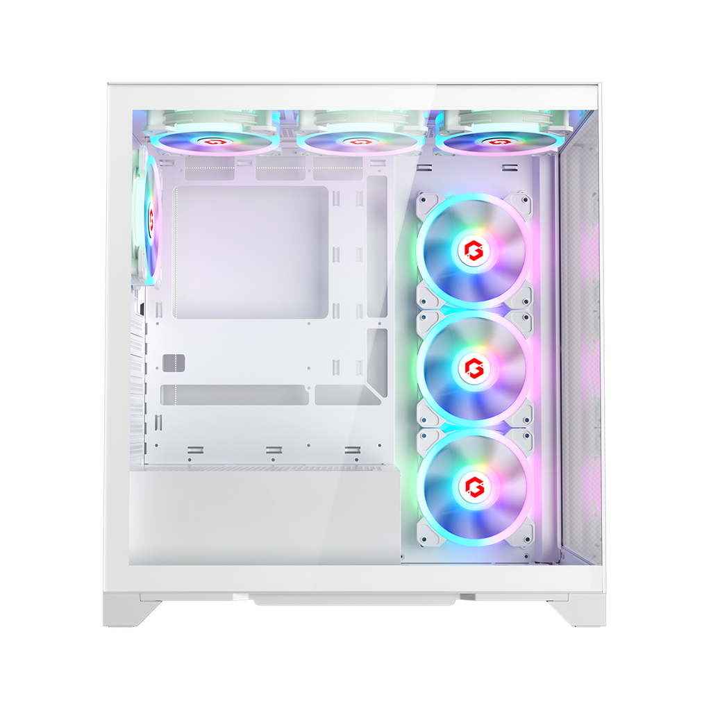 GAMEON Emperor Arctic IV Series Mid Tower Gaming Case - White – gameon ...