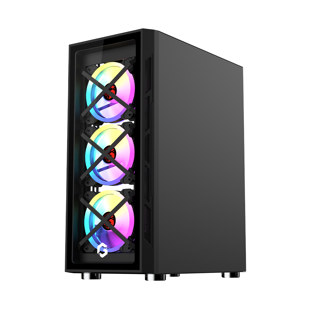 GAMEON TRIDENT III Mid Tower Gaming Case (Fixed ARGB) 4 Fans – gameon.store