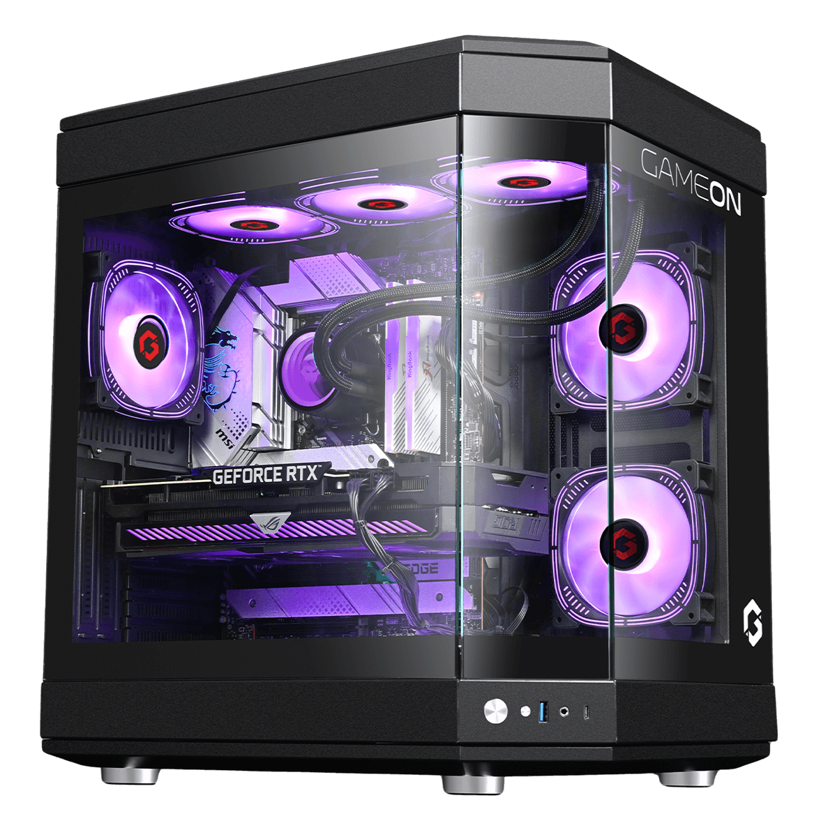 GAMEON Valkyrie Series Mid Tower Gaming Case - Black – gameon.store