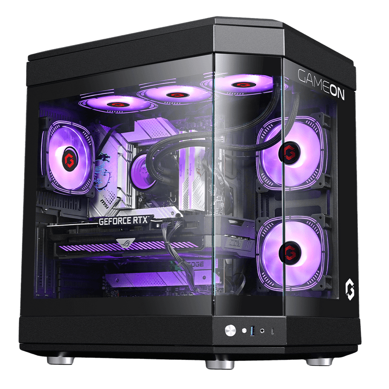 GAMEON Valkyrie Series Mid Tower Gaming Case - Black – gameon.store
