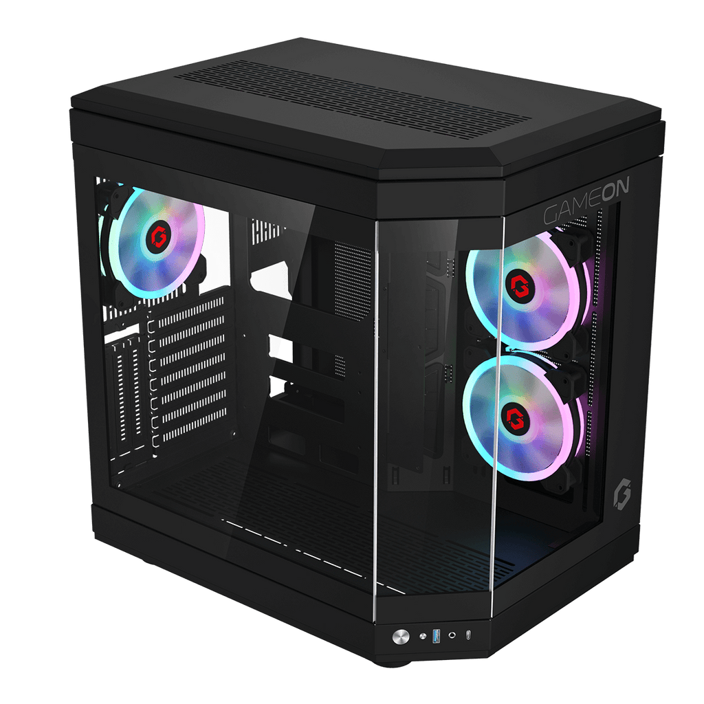 GAMEON Valkyrie Series Mid Tower Gaming Case - Black – gameon.store