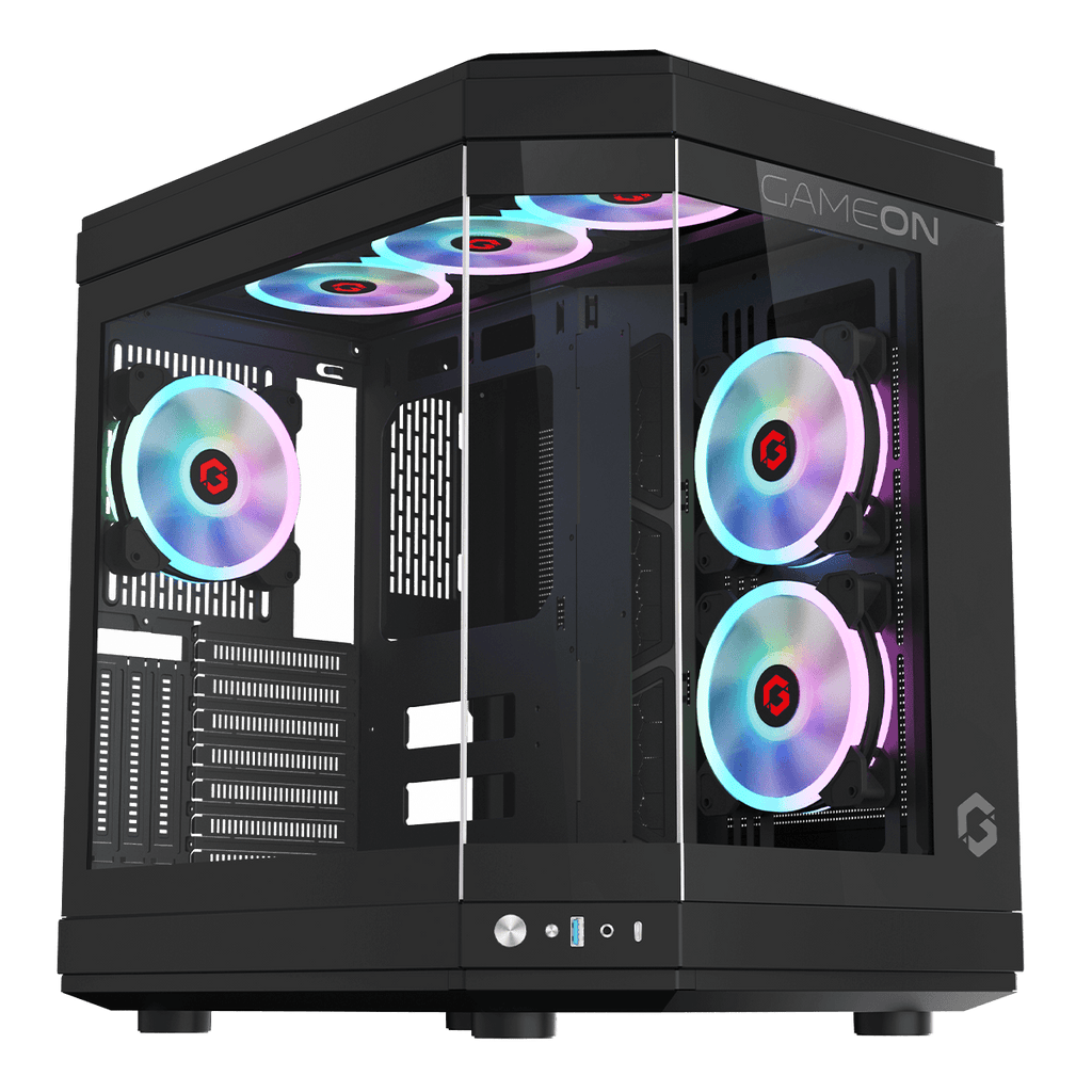 GAMEON Valkyrie Series Mid Tower Gaming Case - Black – gameon.store