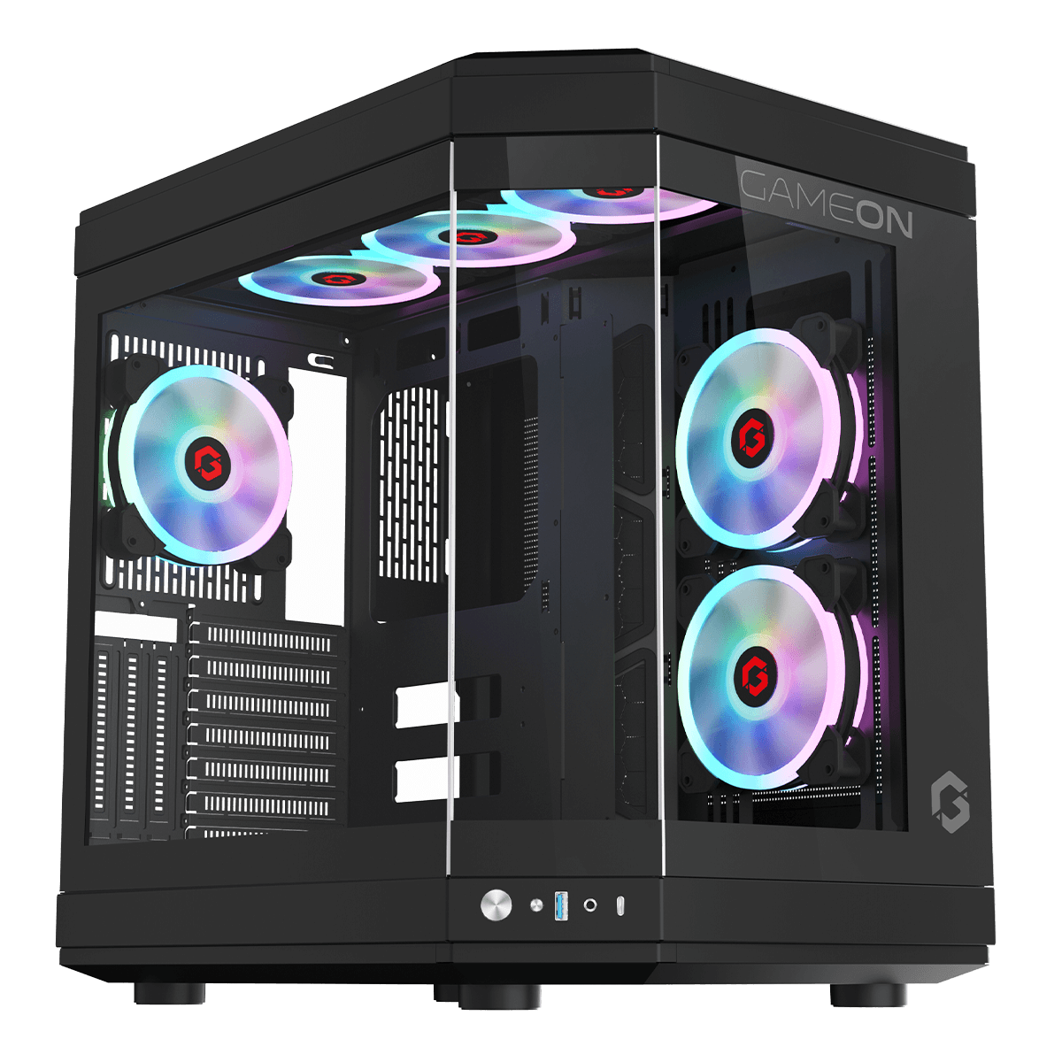 GAMEON Valkyrie Series Mid Tower Gaming Case - Black – gameon.store