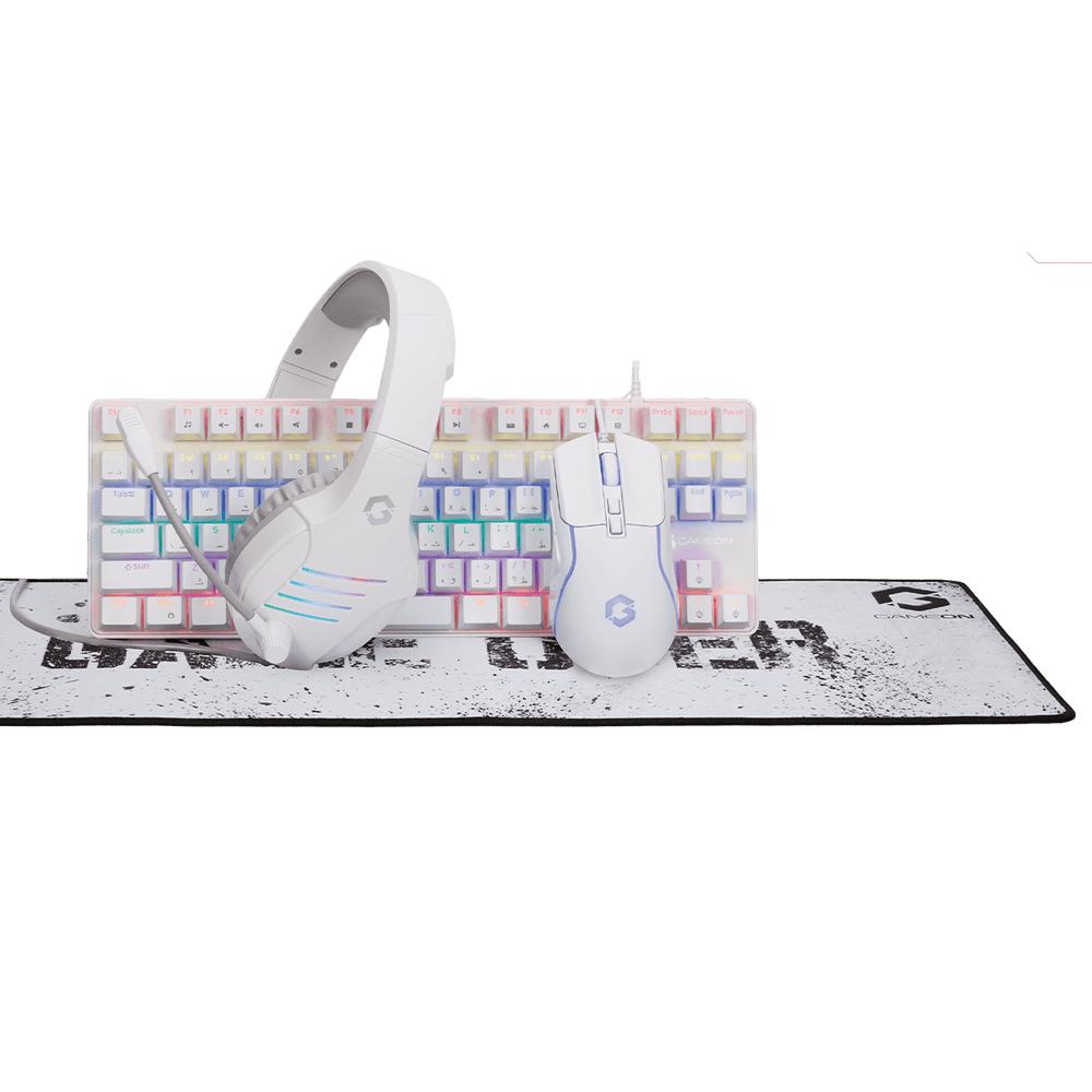 GAMEON VIPER XA All-In-One Artic Series Gaming Bundle (Mechanical Keyb ...