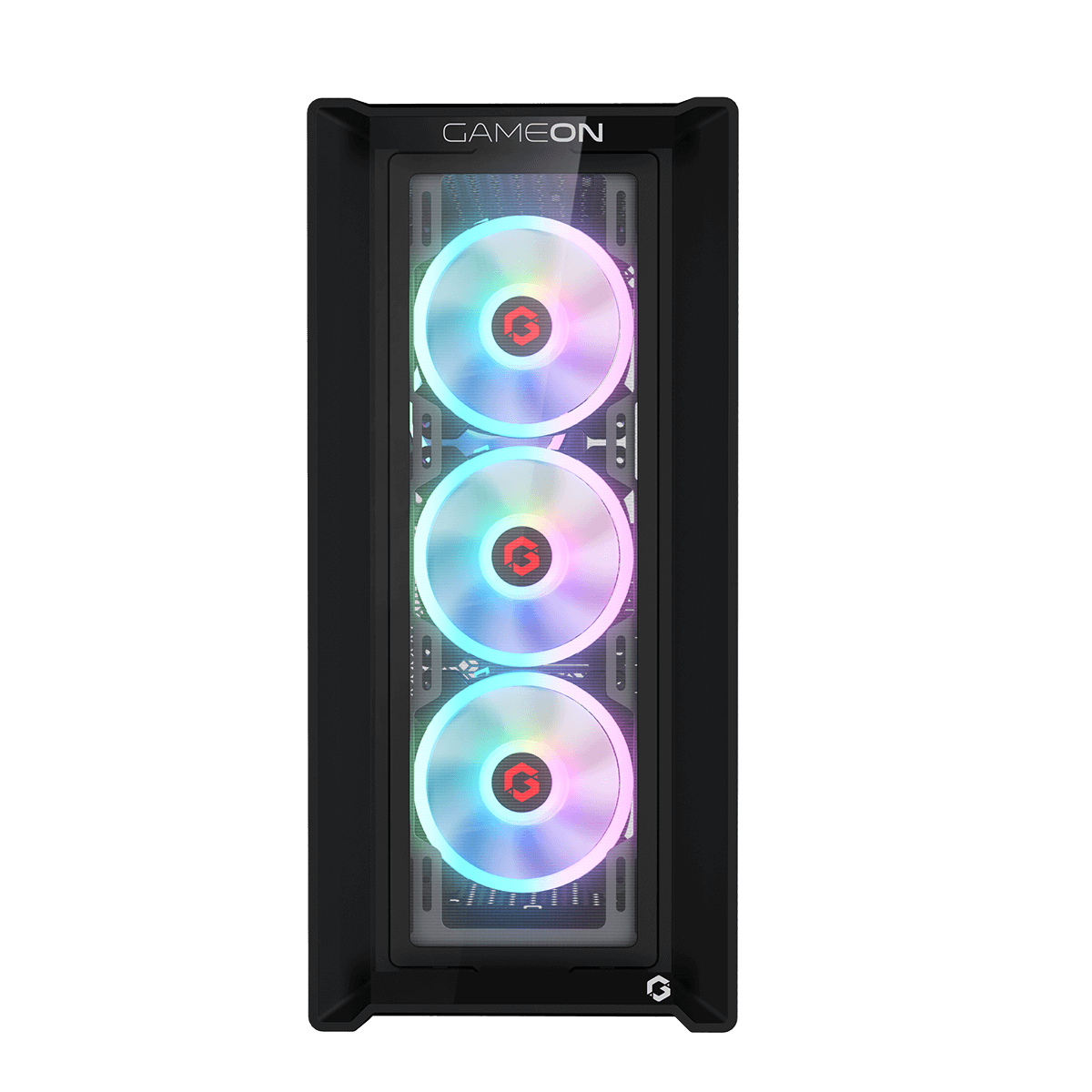 GAMEON Vortex Midnight Series Mid Tower Gaming Case - Black – gameon.store