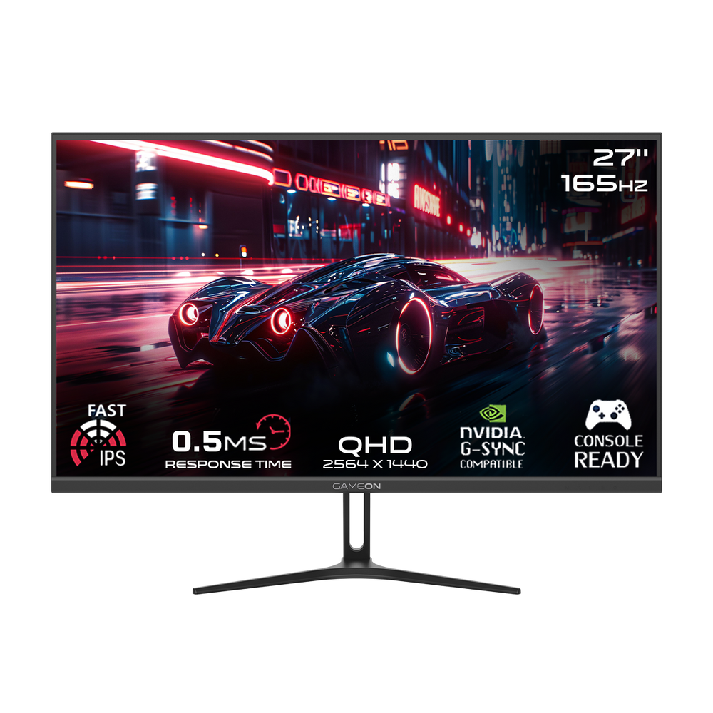 GAMEON GOAE27QHD165IPS Pro Series 27" QHD, 165Hz, MPRT 0.5ms, HDMI 2.1 ...