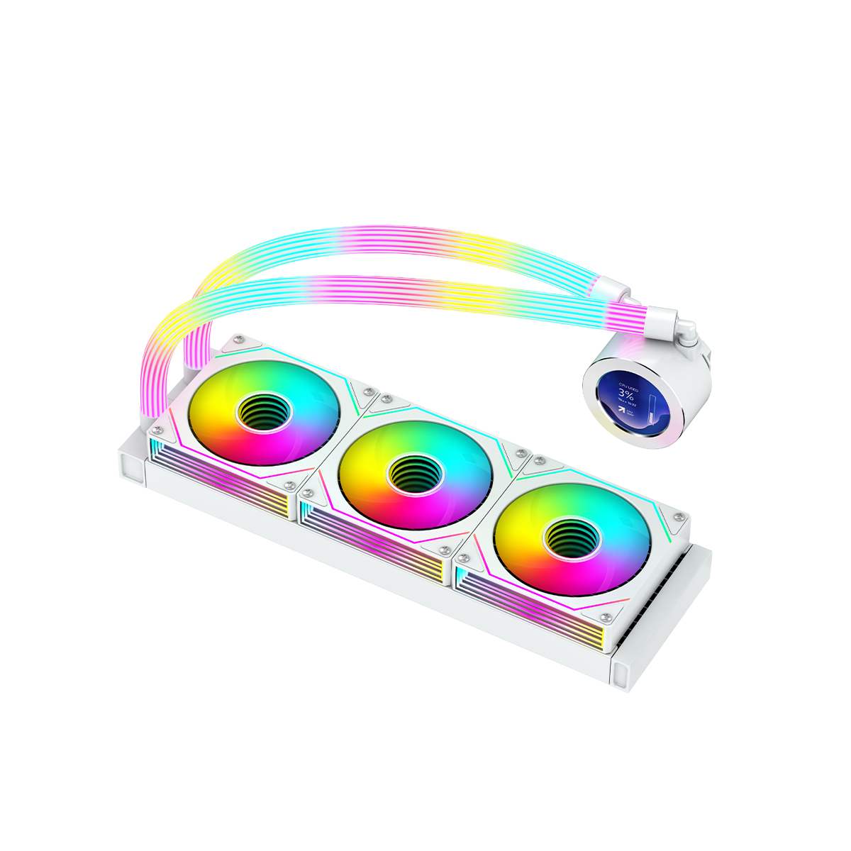 GAMEON - KRAKEN N360 LCD Display Liquid CPU Cooler 360mm With ARGB Tub ...