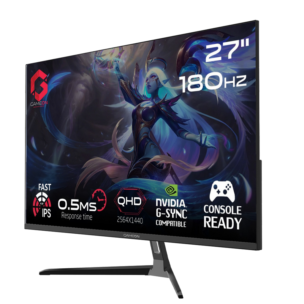 GAMEON GOPS27QHD180IPS 27" QHD, 180Hz, 0.5ms Fast IPS Gaming Monitor ...