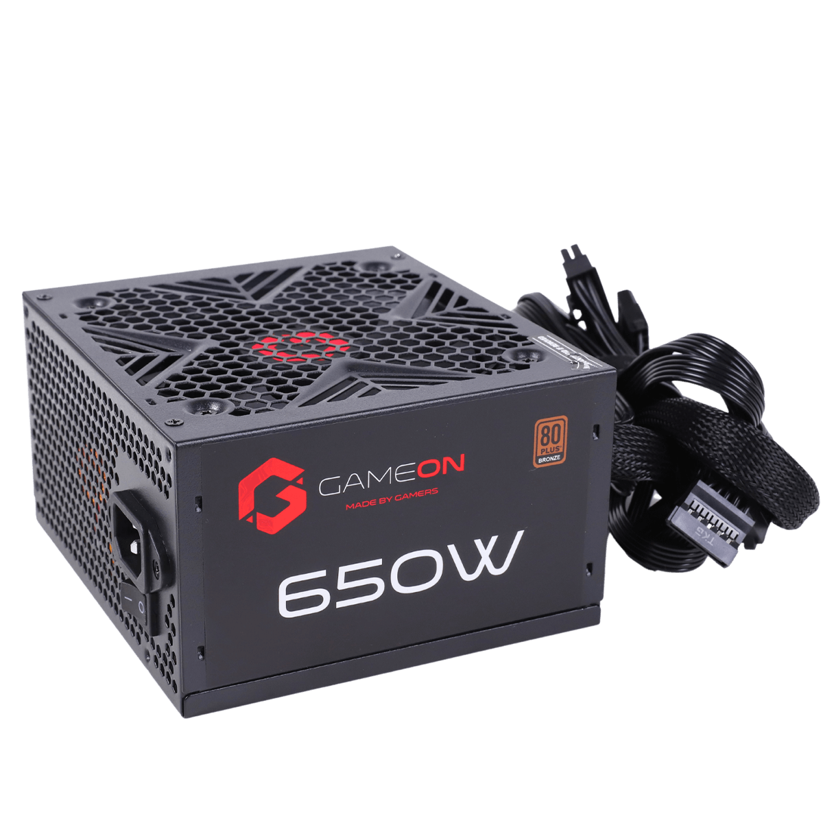 GAMEON - SPY2 ATX 650 WATTS 80 PLUS BRONZE Value Gaming Power Supply ...